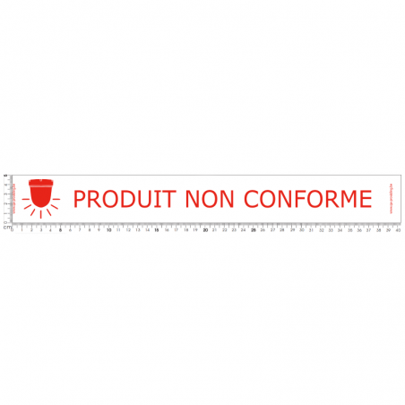 Ruban adhésif : produit non conforme